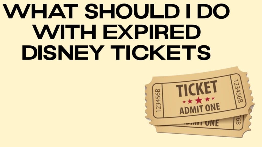 What Should I do with Expired Disney Tickets – DisposalXT